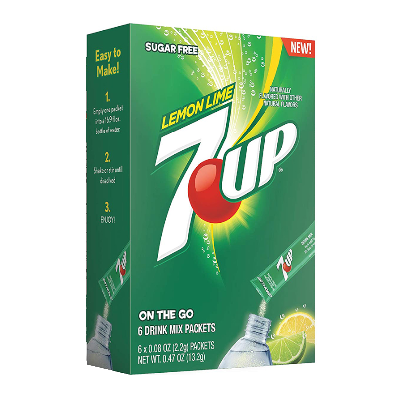 7up On To Go Lemon Lime Drink Mix - 6 Pack - 13.2g – Isle Love Sweets